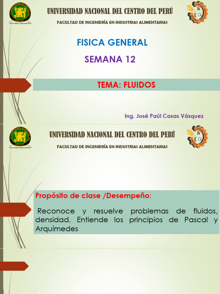 Semana 12 Fluidos | PDF | Viscosidad | Líquidos