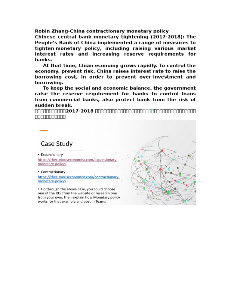 Contractionary Case Study China | PDF