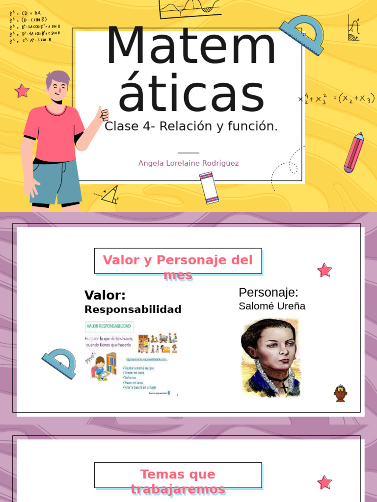 Clase 3 - 5to de Secundaria - Función y Relación | PDF