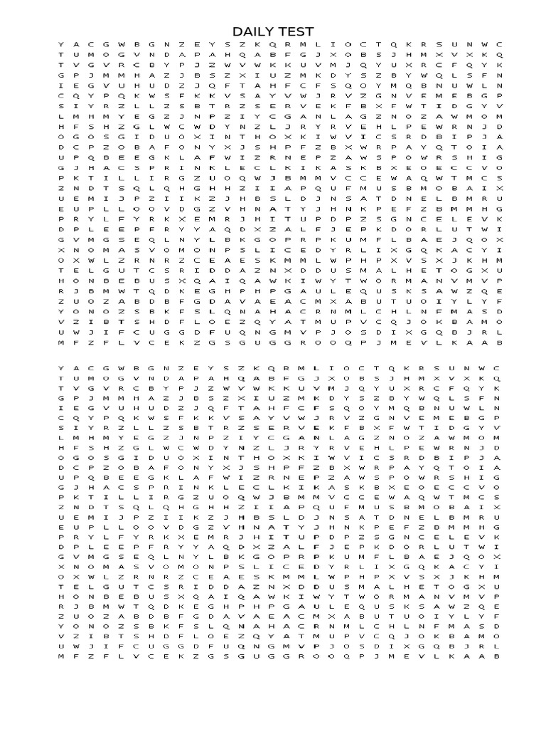 Daily Test | PDF