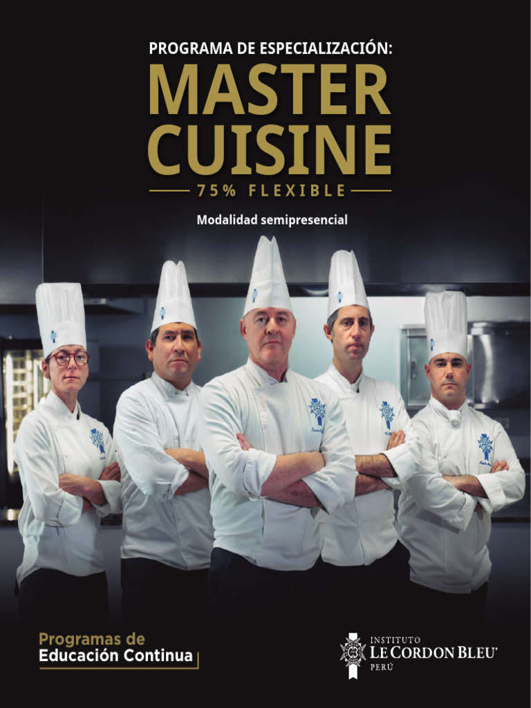 Master Cuisine: Programa de Especialización | PDF | Artes culinarias | Perú