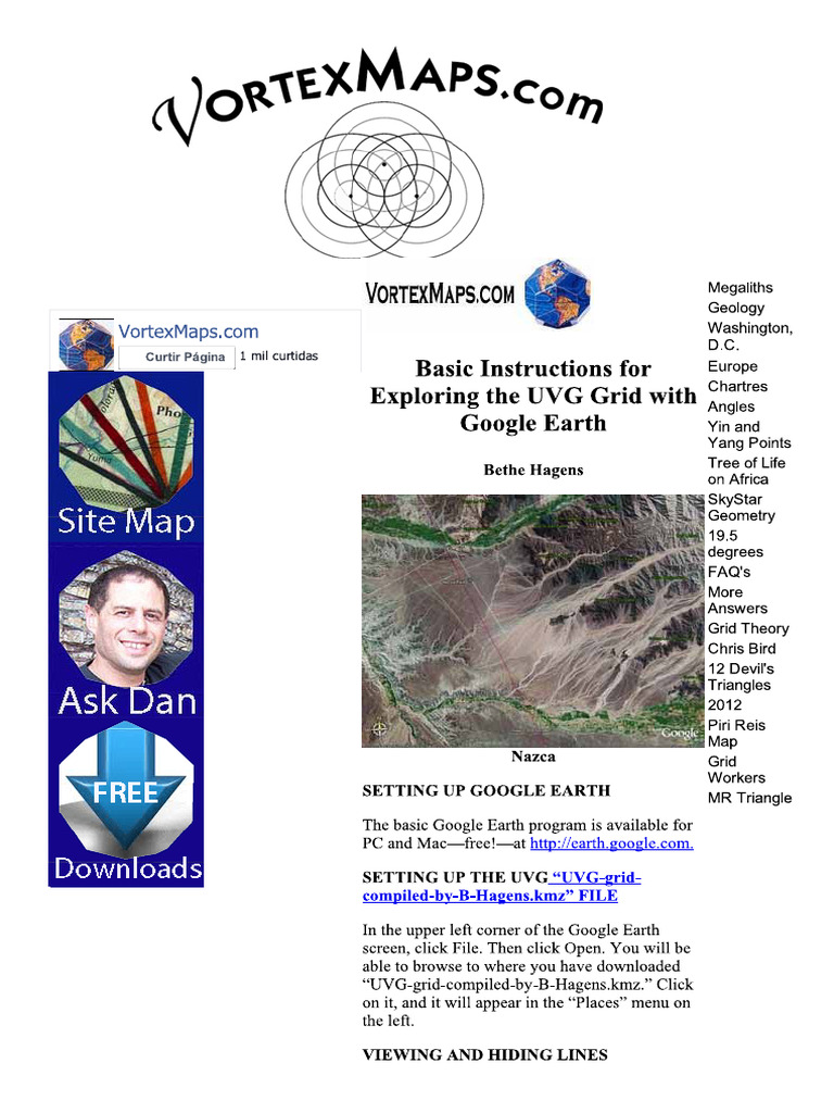 Exploring The UVG Grid With Google Earth | PDF