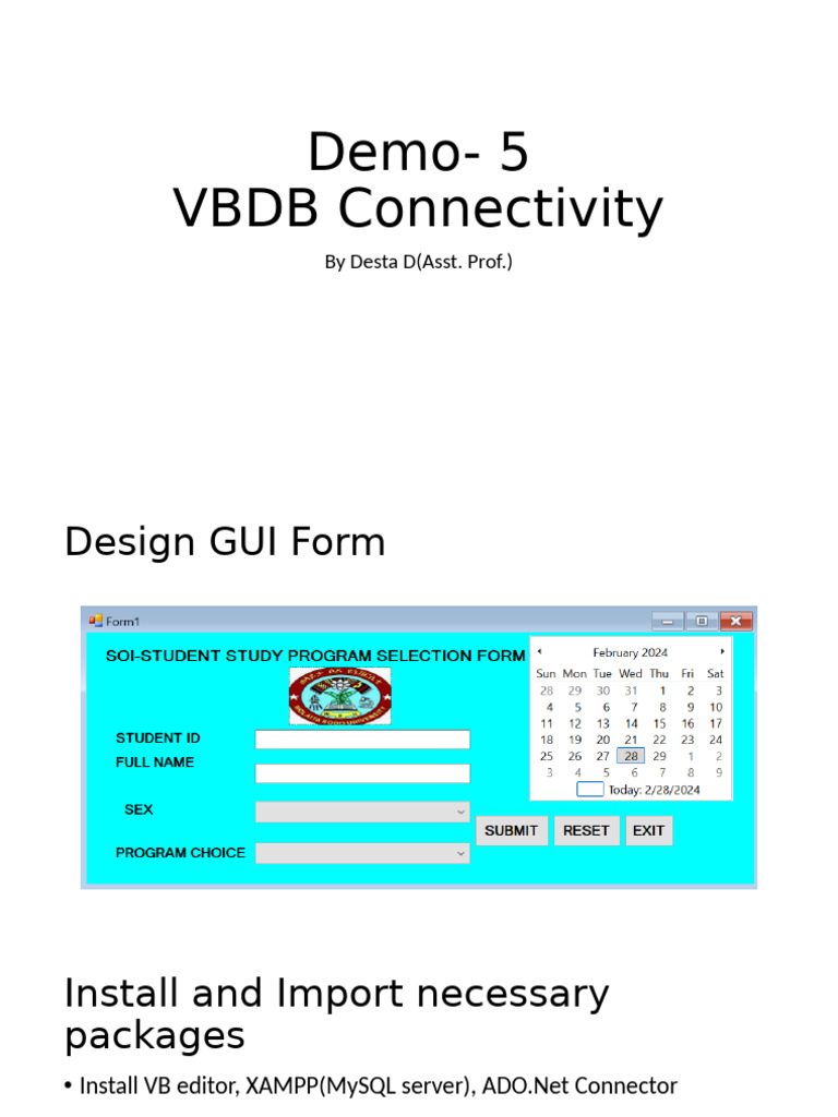 With MySQL Connectivity Practical | PDF | My Sql | Data