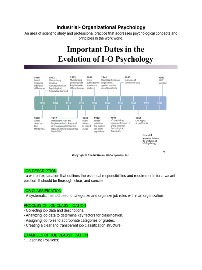 Industrial - Organizational Psychology | PDF | Industrial And ...