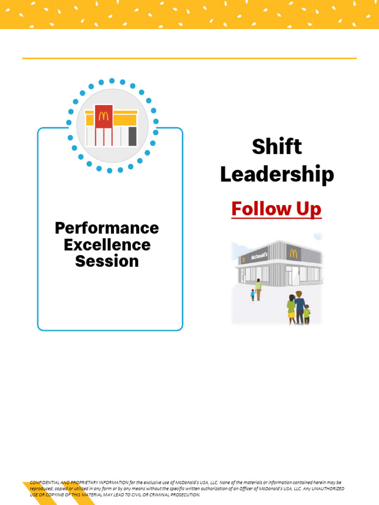 Performance Excellence Follow-Up Guide | PDF | Leadership | Goal