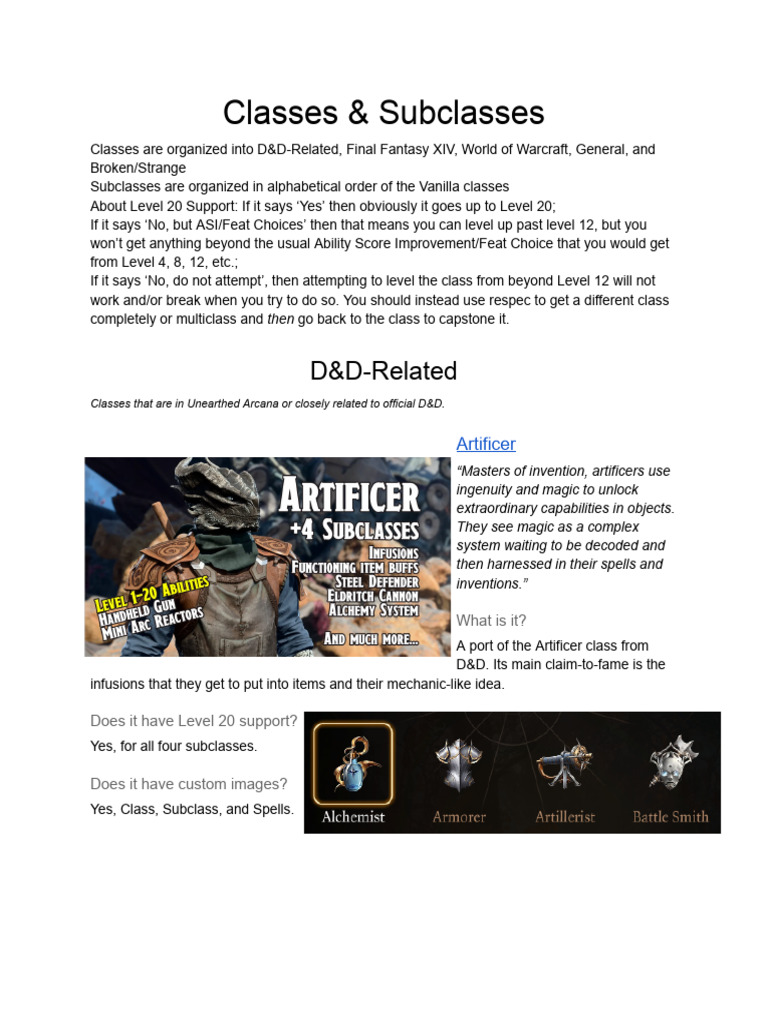 Mindweaver Chronicles Class Guide | PDF | Dungeons & Dragons | Gary ...