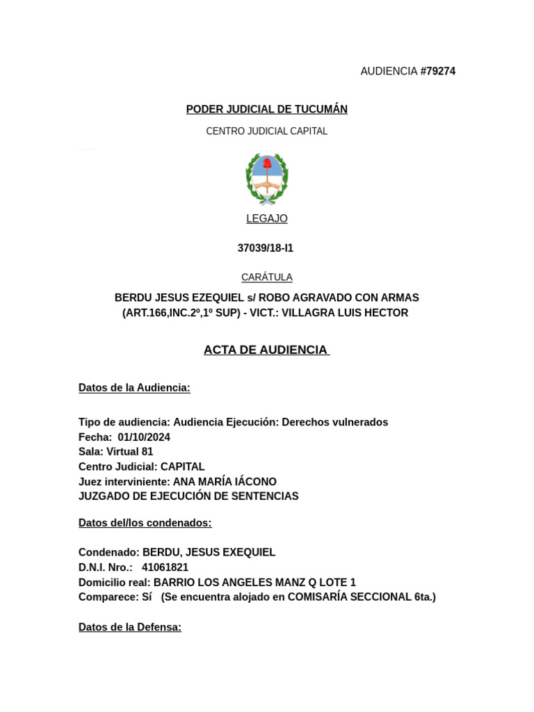 1-10-24-Dra Iacono-37039-18-I1 | PDF | Ley Pública | Justicia