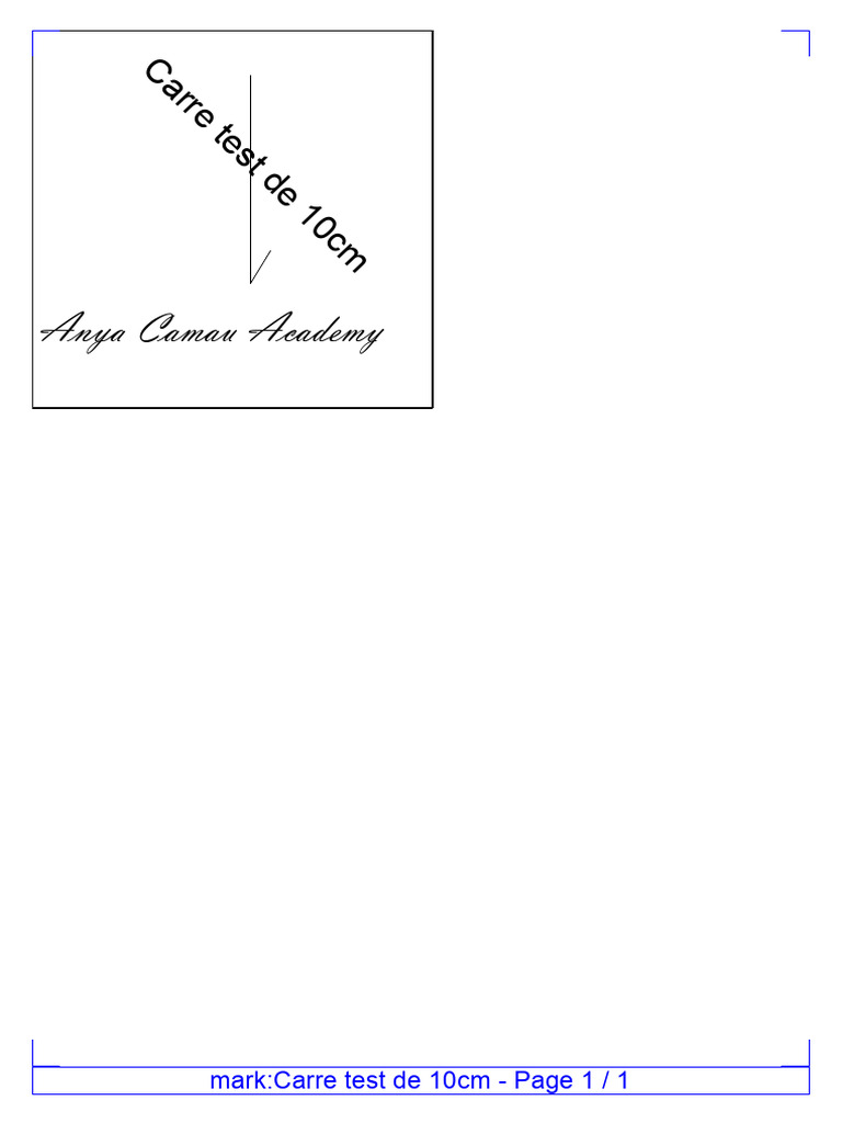 Carre Test de 10cm | PDF