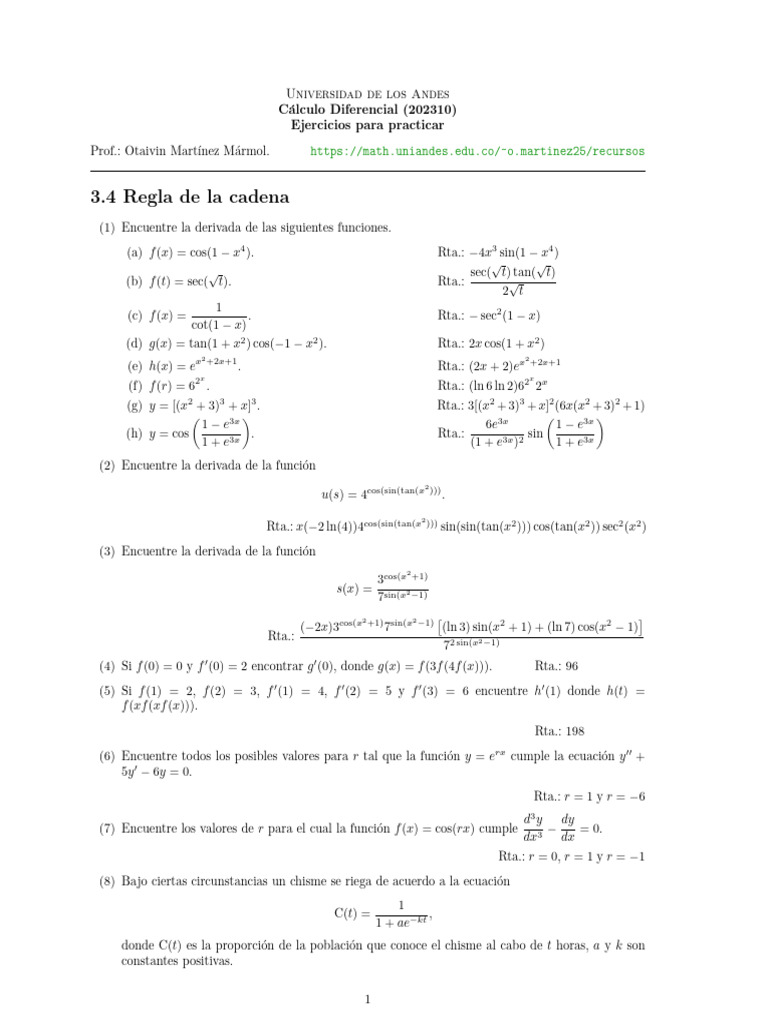 3.4.ejer Regcad | PDF | Velocidad | Análisis matemático