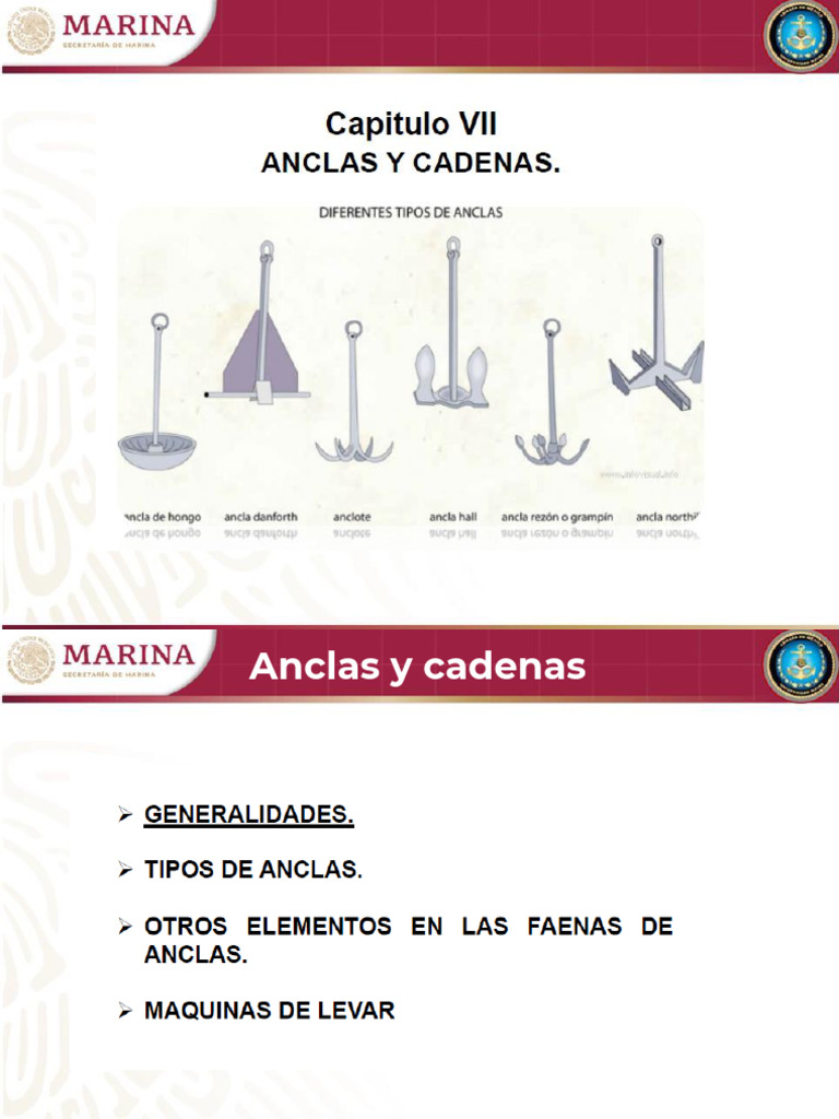 Cap 7 - Anclas y Cadenas | PDF