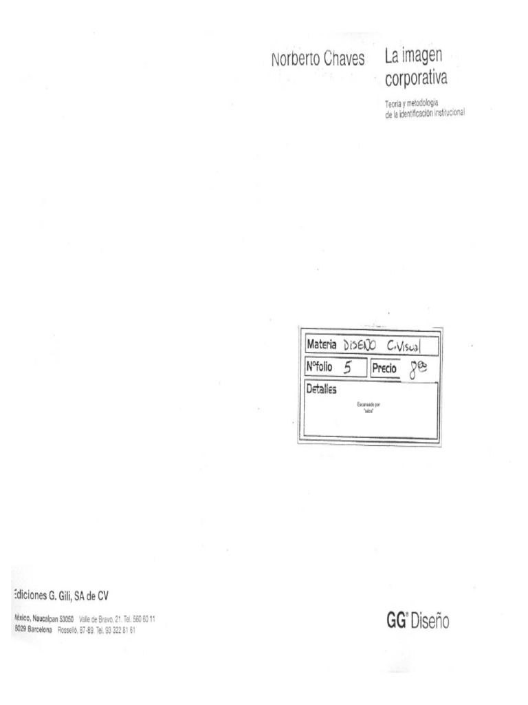 Norberto Chaves La Imagen Corporativa | PDF