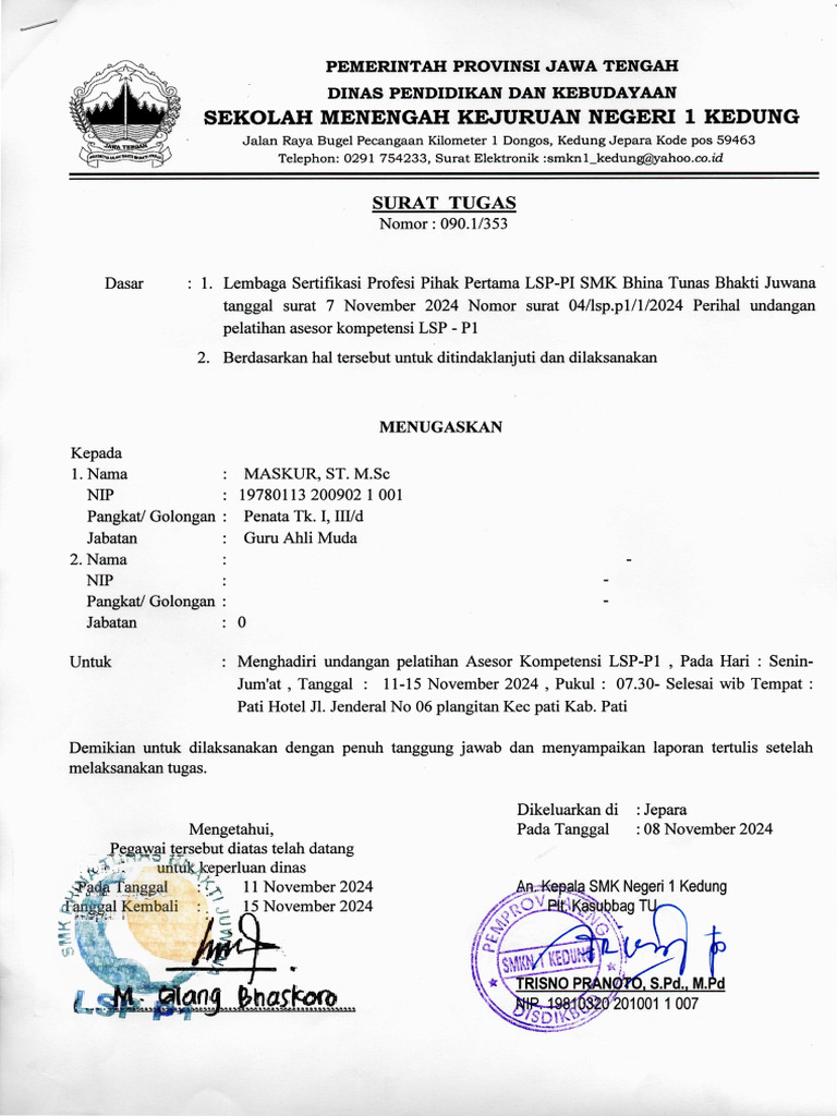 DL Maskur 11 15 November | PDF