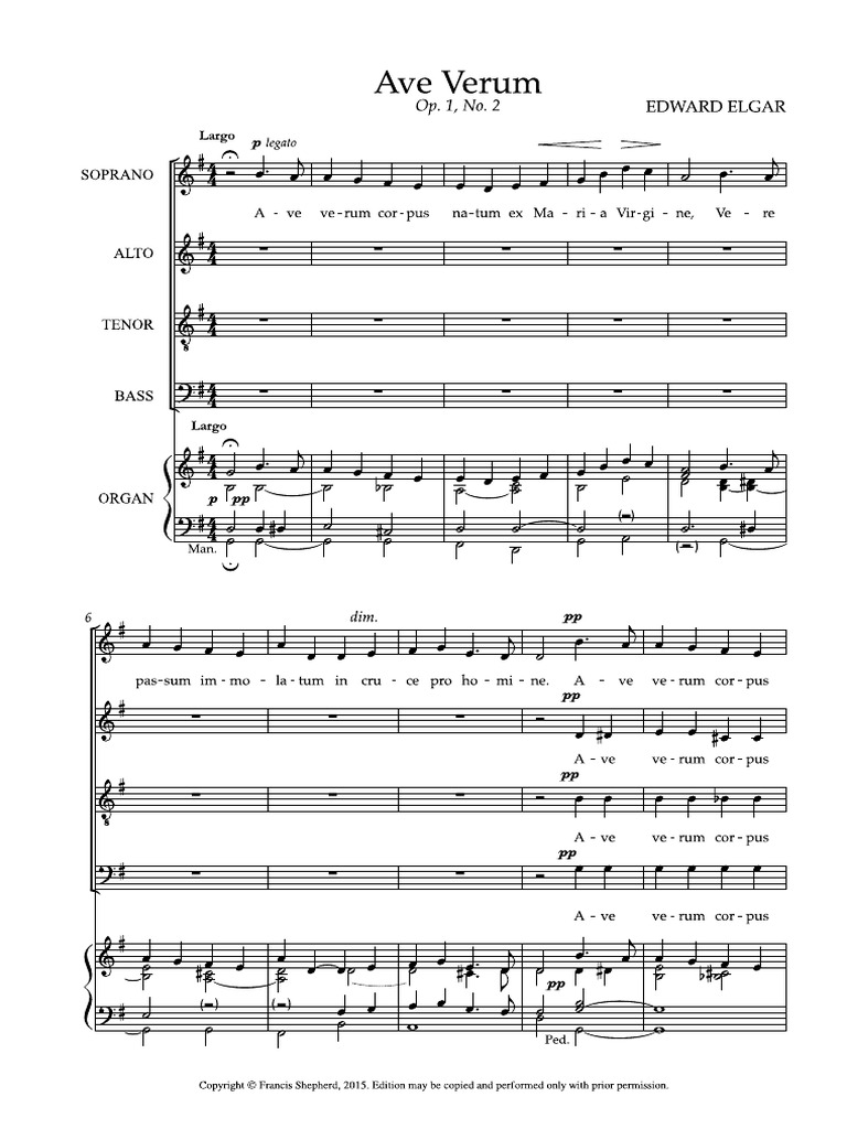 Elgar-Ave-Verum-Corpus (1) - 230916 - 145214 | PDF