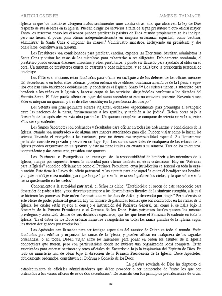 Estructura y Roles del Sacerdocio LDS | PDF | Sacerdote | Iglesia cristiana