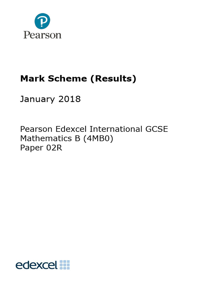 Markscheme Paper2R January2018 | PDF | Mathematics
