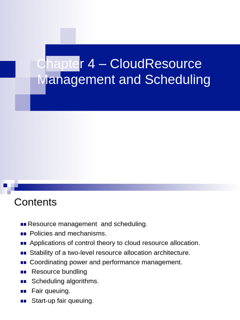 CC Unit-4 | PDF | Auction | Scheduling (Computing)