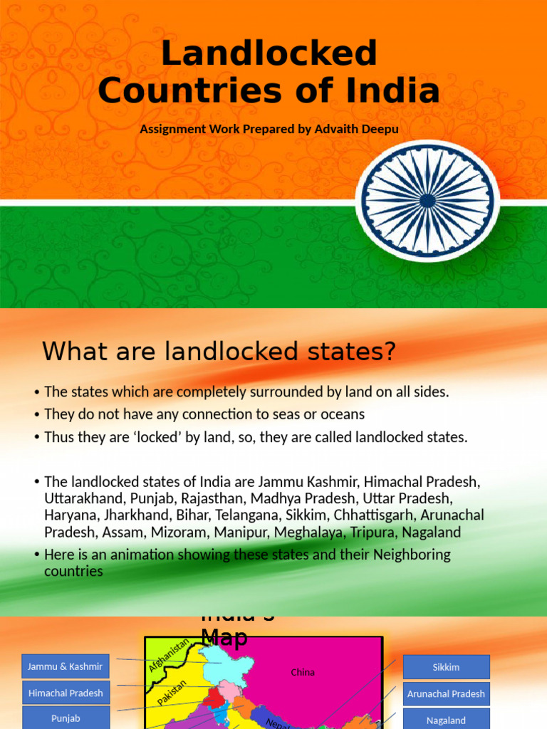 Landlocked Countries of India - AdvaithDeepu9C | PDF