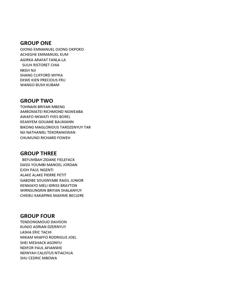 Group Members List for MECE5109 | PDF