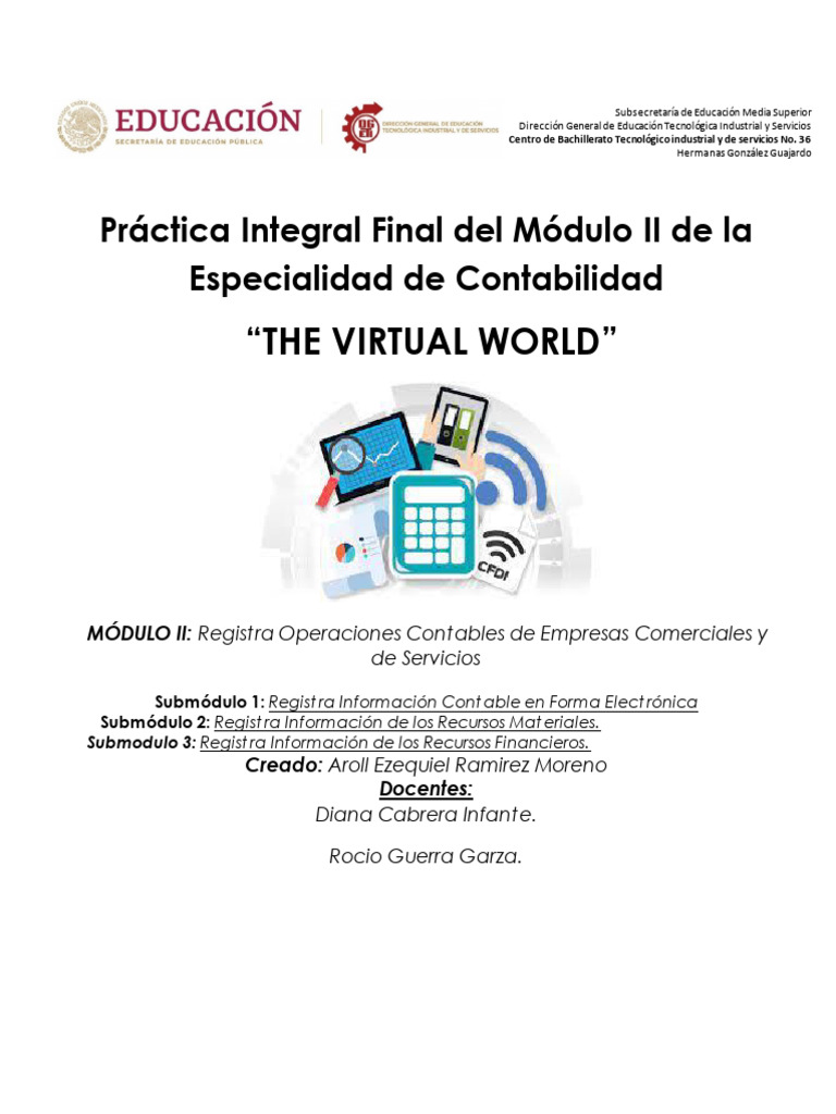 Portada Práctica Integral Final Modulo II | PDF | Calidad (comercial) | Contabilidad