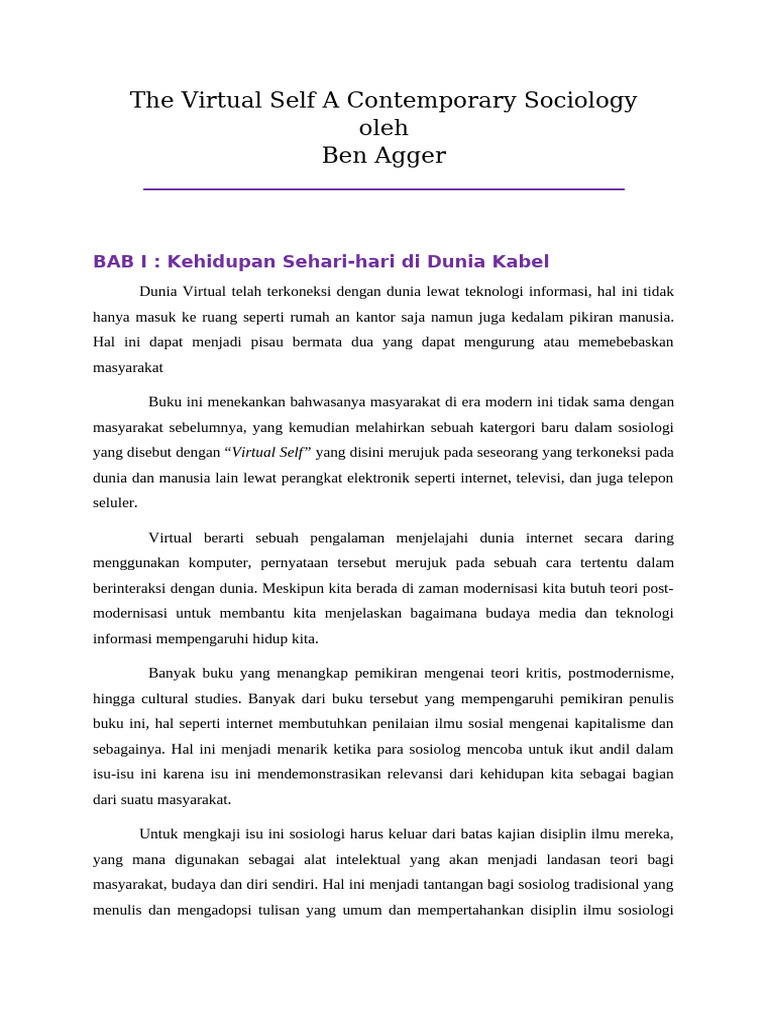 Kelompok 10 - Review Buku Ben Agger | PDF | Politik | Ilmu Sosial