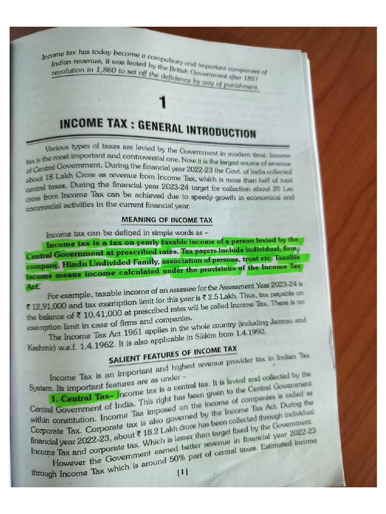 Income Tax | PDF