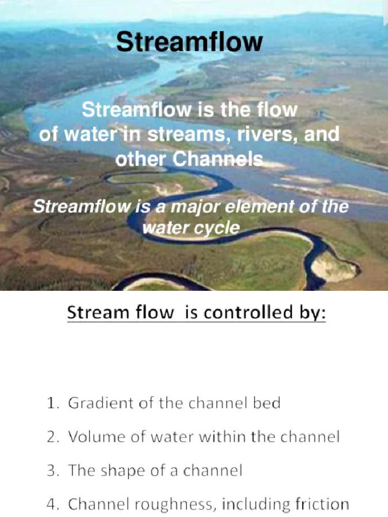 Stage Streamflow Intro | PDF | Stream | River