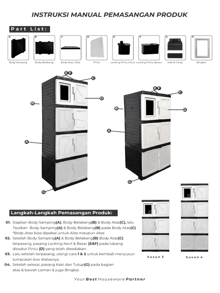 Instalasi Pemasangan Lemari IGNIS | PDF