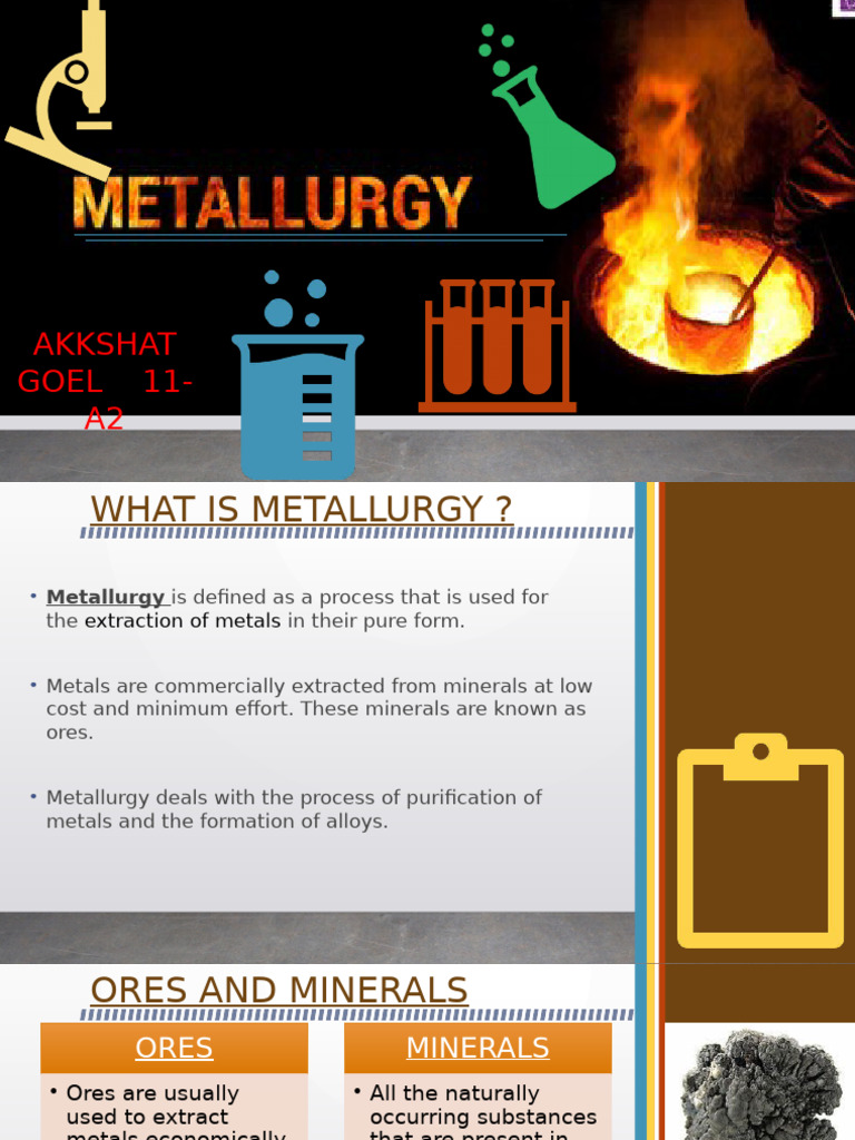 Metallurgy | PDF | Ore | Natural Materials