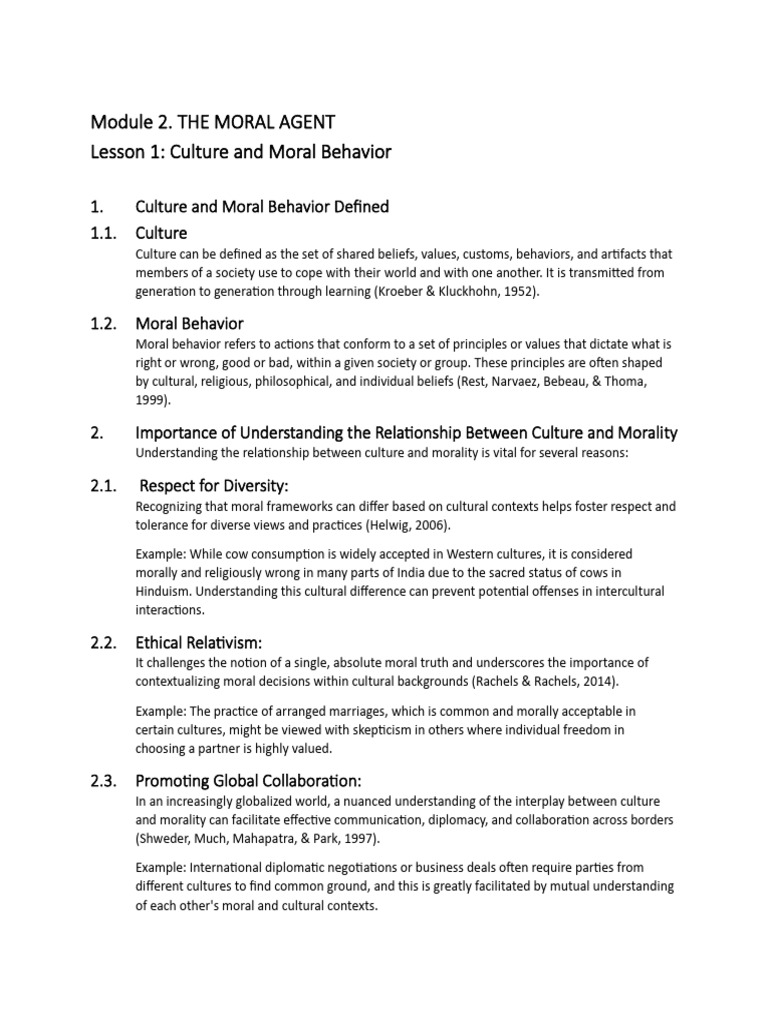 Module 2 Lesson 1 And 2 Pdf Morality Relativism