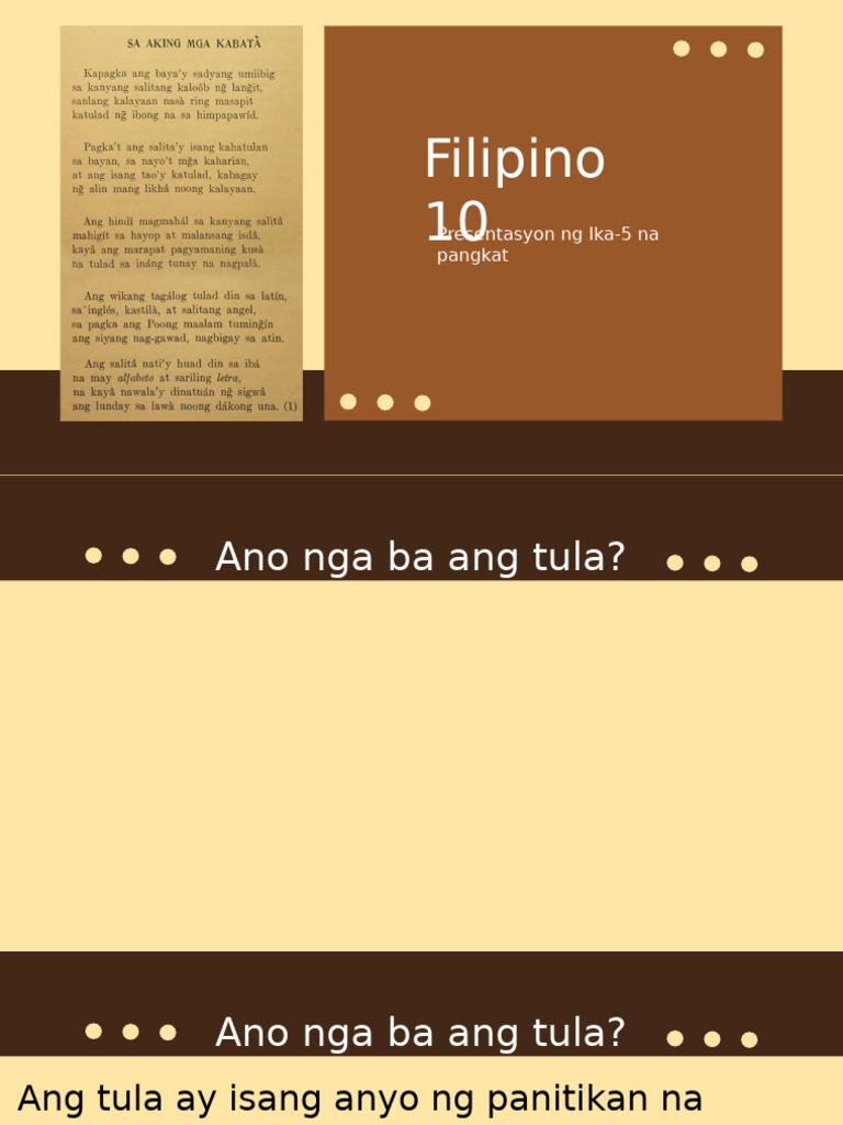 Filipino Theme | PDF