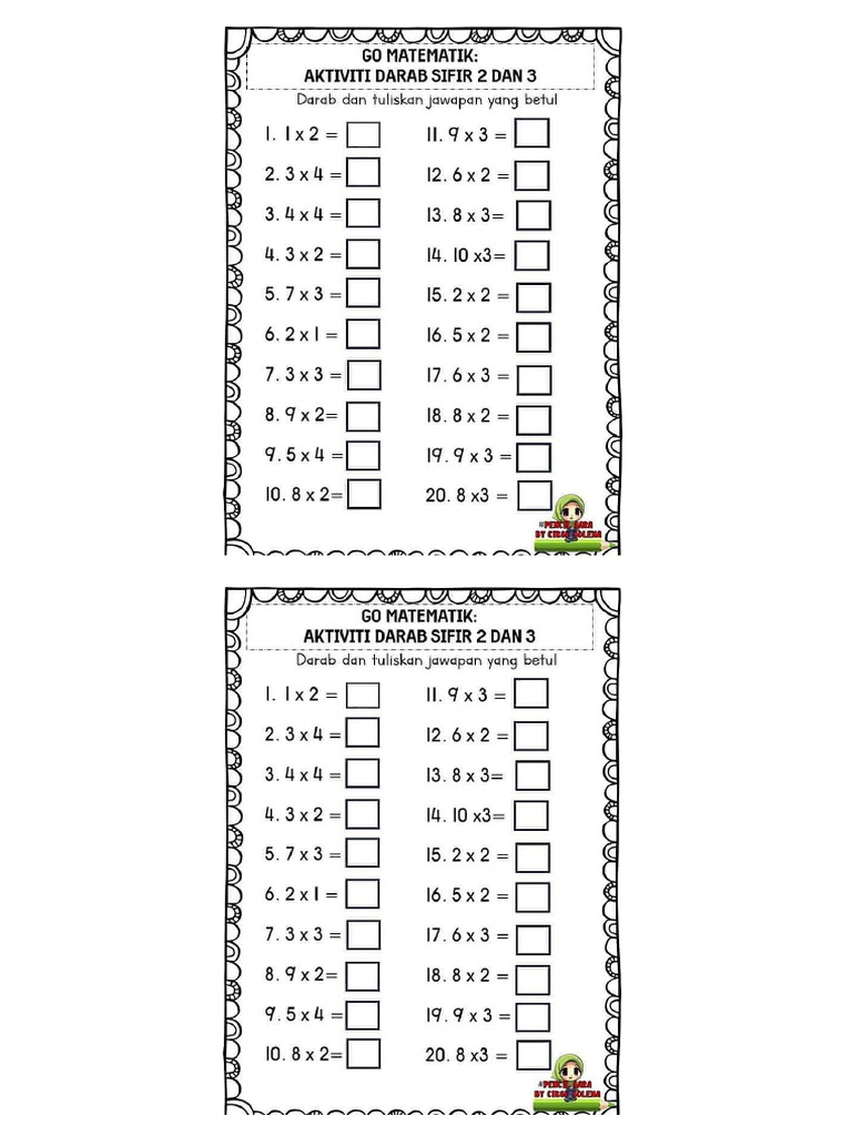 LK Math Tahun 3 Darab | PDF