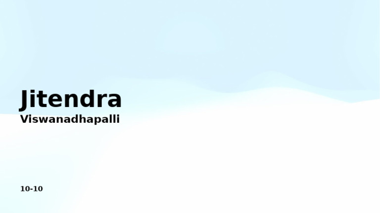 Jitendra: Viswanadhapalli | PDF