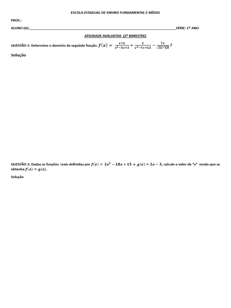 2 bimestre avalia (2024) | PDF | Triângulo | Matemática