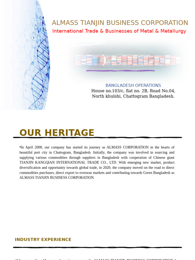 ALMASS profile | PDF | Reputation | Trade