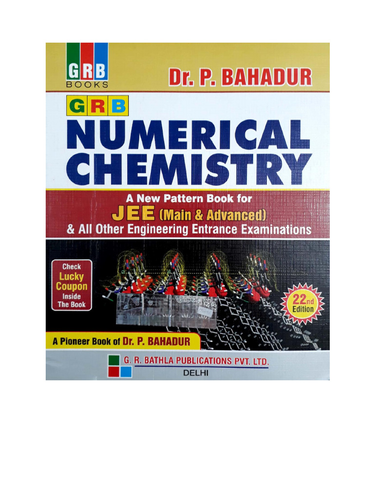 IIT JEE P Bahadur GRB Numerical Chemistry Chapter 1 To 8 For IIT JEE and Other Engineering ...