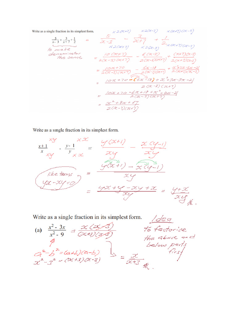 Igcse Maths Discussion 24 5 21 Simplify Algebraic Expression Pdf