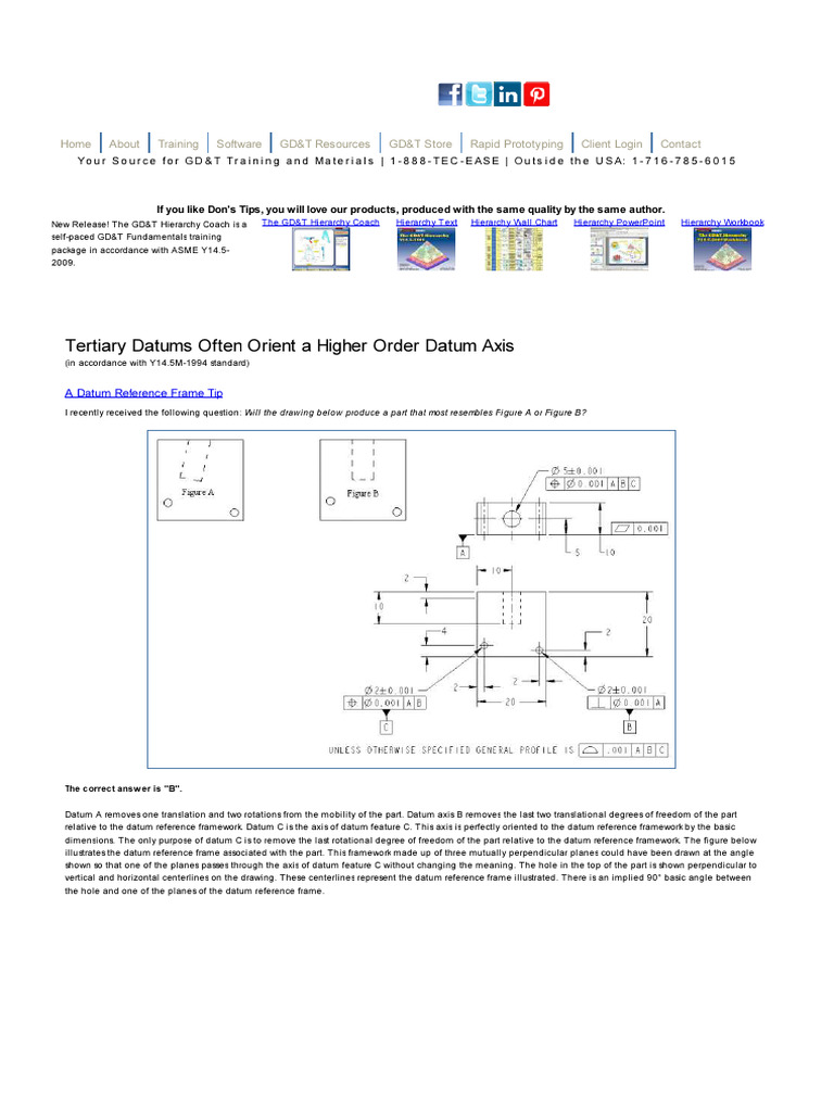 GD - Tip - Datum Reference Frame - 4 | PDF