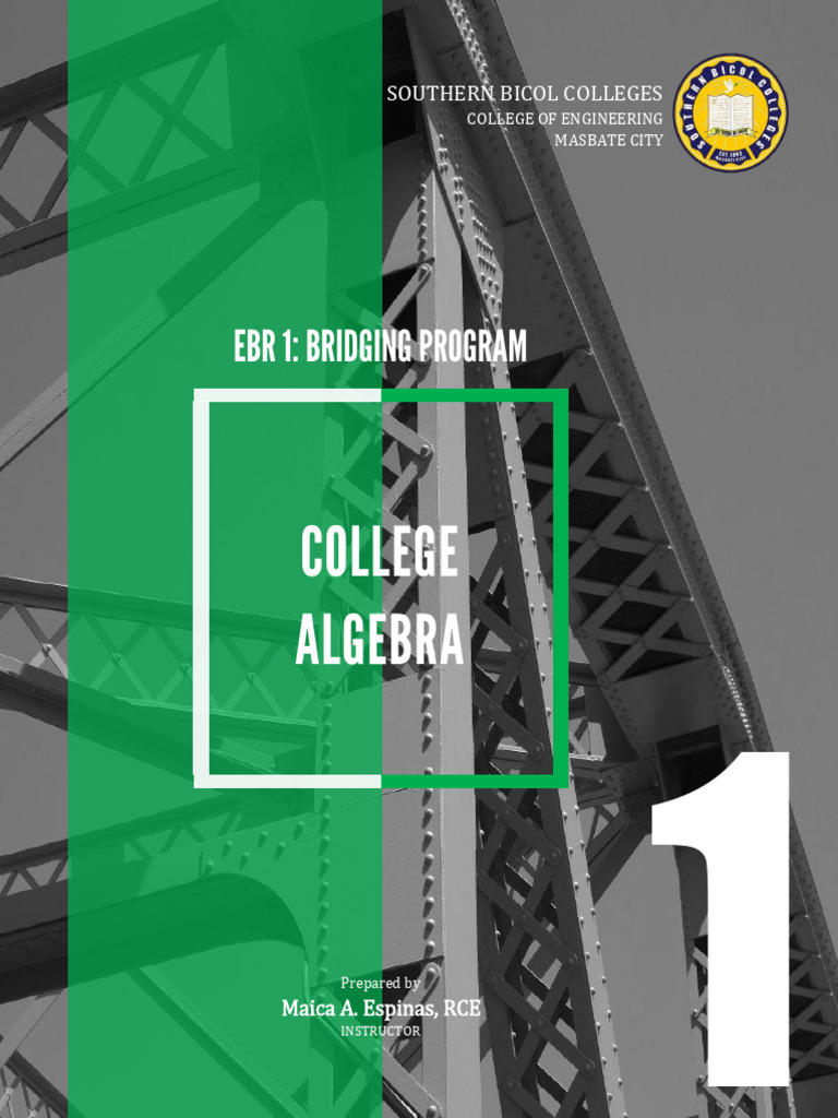 Module 1 College Algebra | PDF | Numbers | Integer