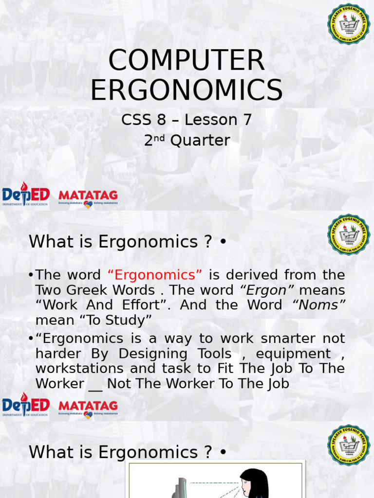 Lesson 7. Computer Ergonomics | PDF | Hand | Human Factors And Ergonomics