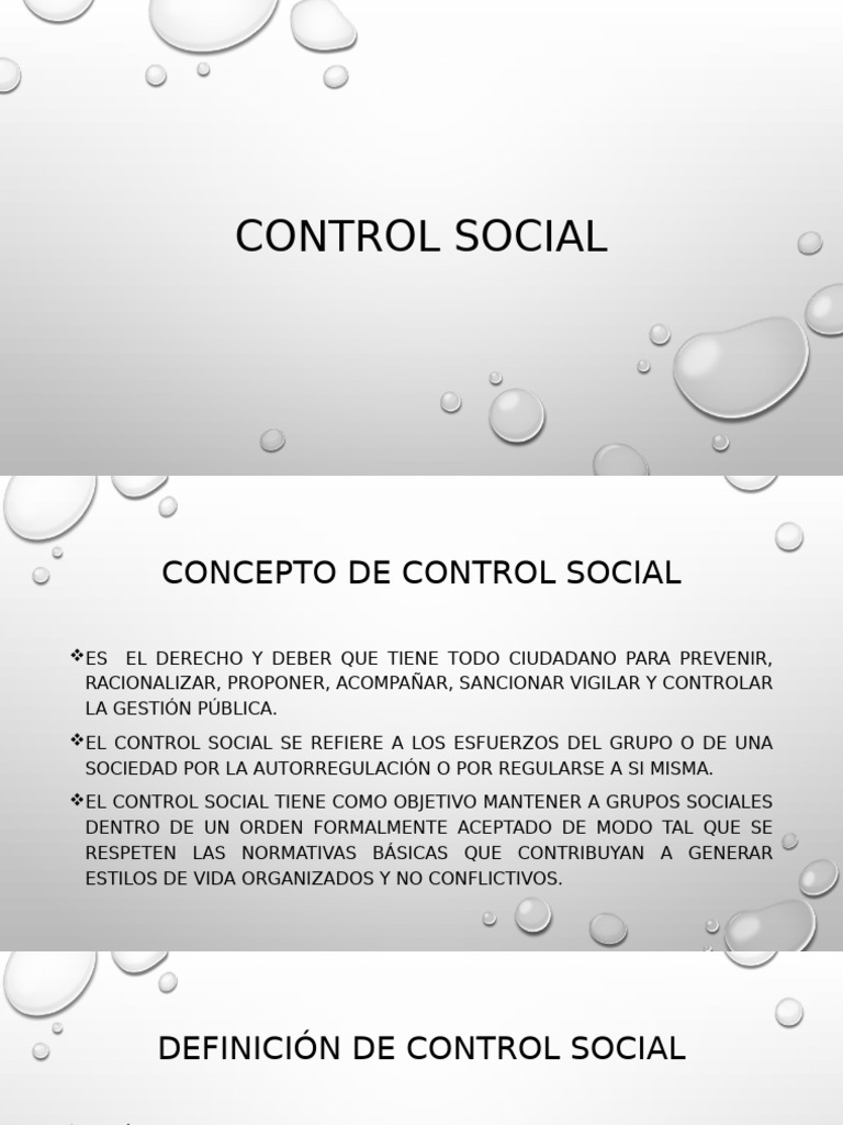 El Control Social | PDF | Institución | Sociedad