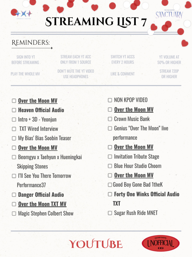 SANCTUARY Stream List 7 | PDF