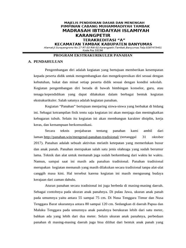 Program Panahan | PDF