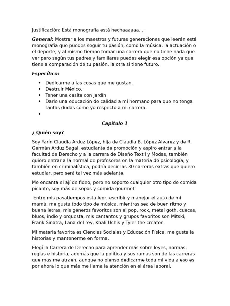 Monografía Yarín | PDF