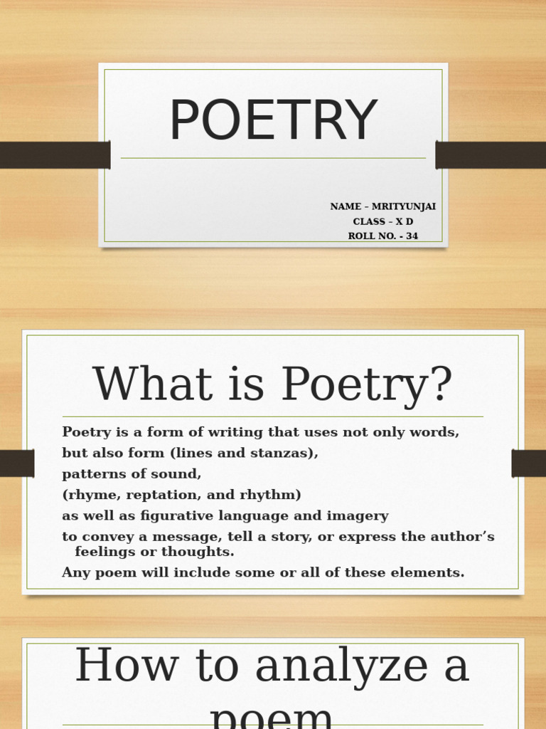 Poetry Analysis Guide for Students | PDF | Poetry | Rhyme