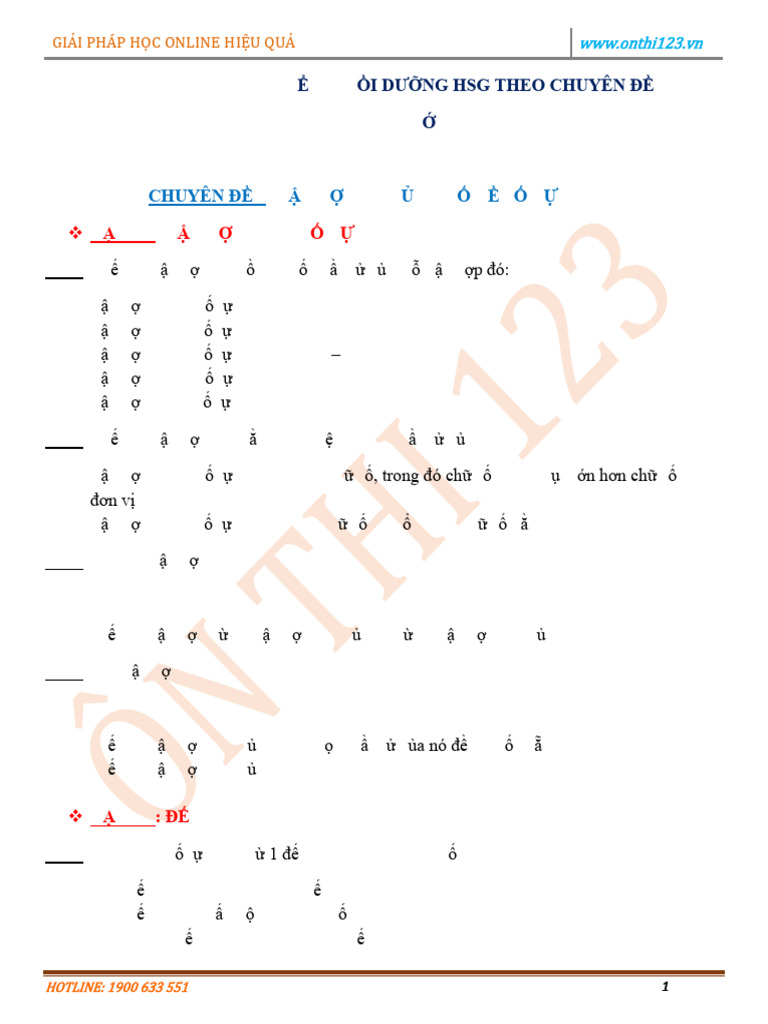 Toan 6 Chuyen de BD HSG Toan 6 | PDF