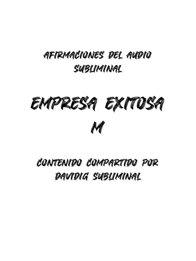 Empresa Exitosa M | PDF | Mente | Neurociencia