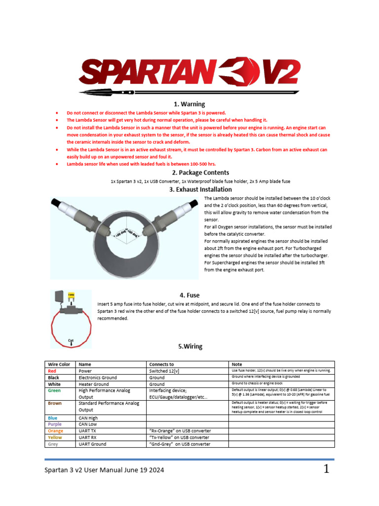 Spartan 3 v2 User Manual Guide | PDF | Usb | Engines