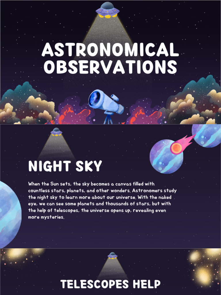 Astronomical Observations | PDF | Planets | Night Sky