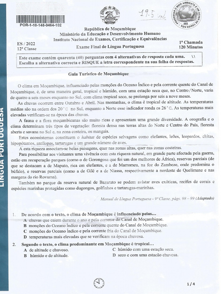 Portugues 12 2022 | PDF