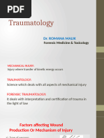 Blunt and Sharp Force Injury Classifications | PDF | Medical ...